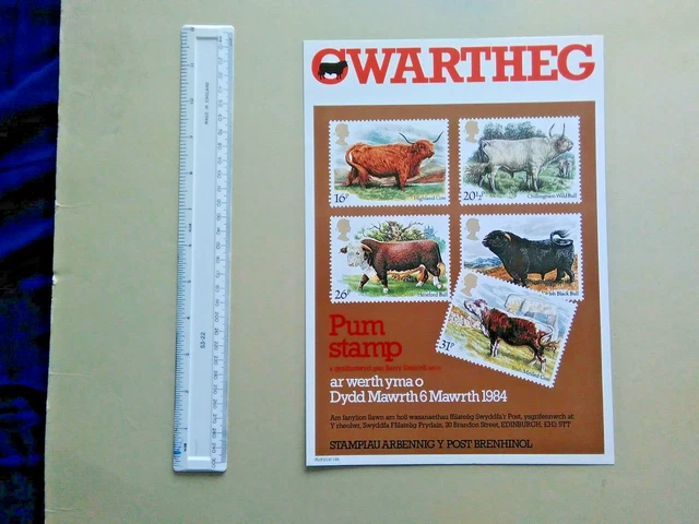 POST OFFICE POSTER A4 size: WELSH language:1984 Cattle PL(P) 3130 £10. ...