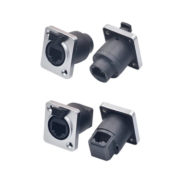 D TYPE PANEL Mount Socket RJ45 Ethernet Connector RJ45 Crystal Plug $14 ...