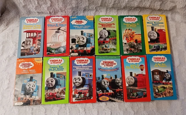 THOMAS THE TANK Engine & Friends VHS lot of 5 Tested and Work Blue Tape ...