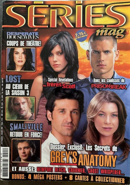 MAGAZINE SÉRIES MAG n°42, Lost, Grey's Anatomy, Prison Break, Sophia ...