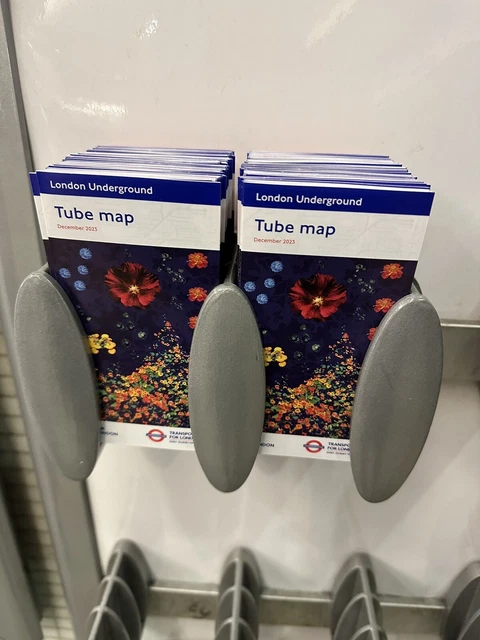 NEW THREE PACK TfL London Underground Tube Map December 2023 1ST CLASS ...