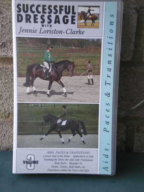 SUCCESSFUL DRESSAGE WITH Jennie-Loriston Clarke, vol 3 VHS tape, like ...