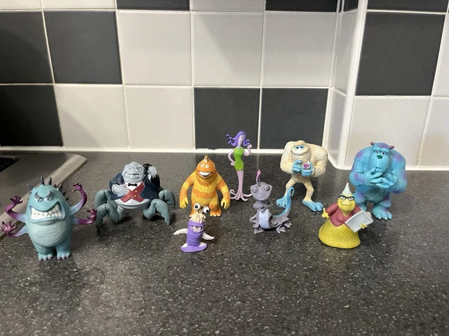 DISNEY PIXAR MONSTERS Inc 2001 Figures Bundle Roz Celia George Boo Yeti ...