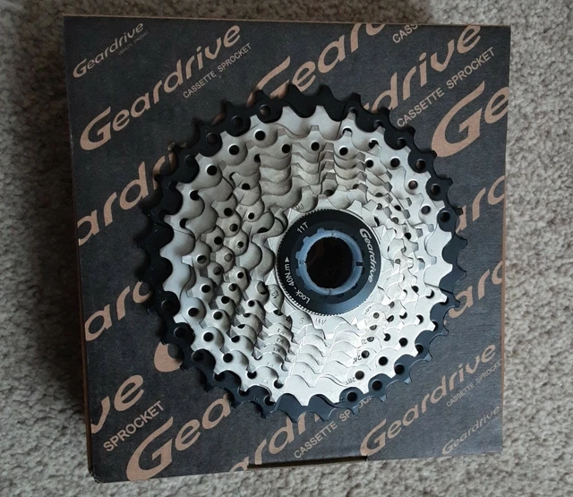 GEARDRIVE 9 SPEED Bicycle Cassette - 11-32t. Sram/Shimano compatible ...
