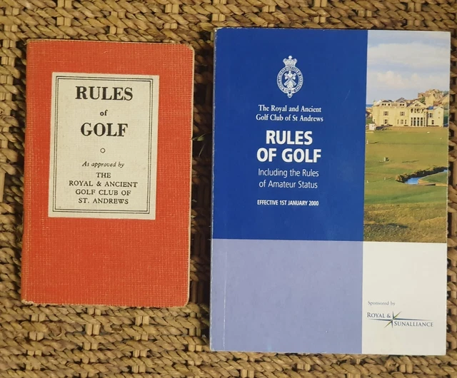RULES OF GOLF St Andrews Royal & Ancient Golf Club Books Incl. 1952 ...