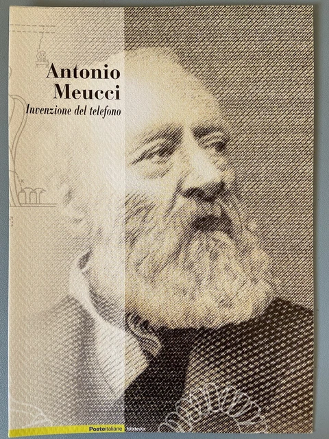FOLDER POSTE ITALIANE ANTONIO MEUCCI INVENZIONE DEL TELEFONO 2003 ...