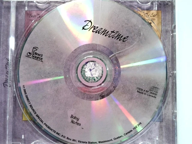 BABY NOTES DREAMTIME CD Lullabies Sleep Music 61:39 Direct Source BF ...
