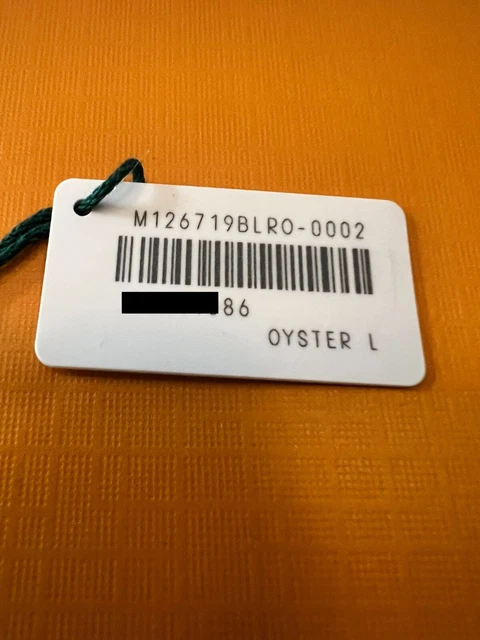 ROLEX GMT-MASTER II White Hang Serial tag *Genuine Rare* M126719BLRO £ ...