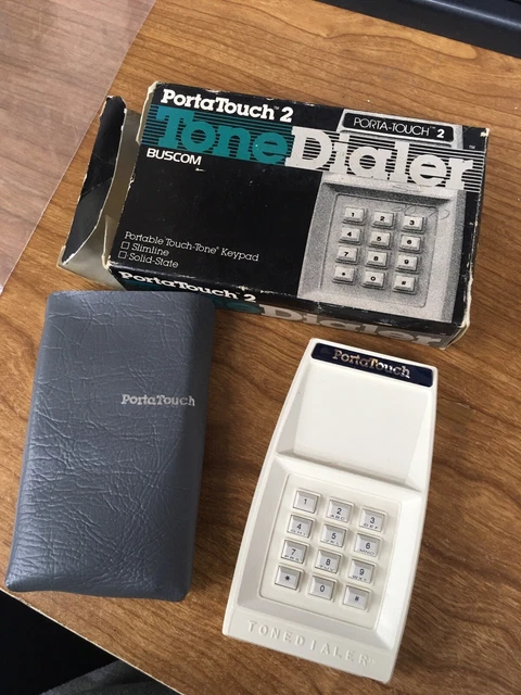 RADIO SHACK MINI Tone Dialer Original Box manual touch push button dial ...