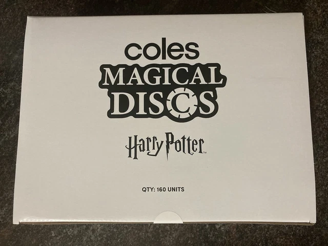 COLES MAGICAL DISCS 2025 Harry Potter X160 Bulk FACTORY SEALED BOX $500 ...
