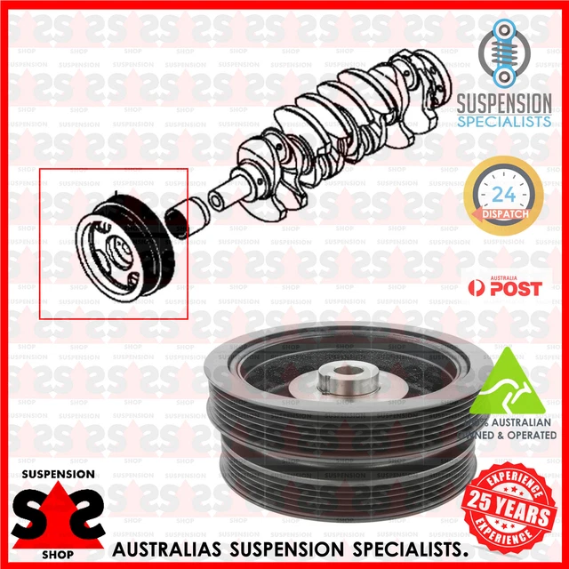 Belt Pulley Crankshaft Suit Mitsubishi Pajero Sport 2 4 Di D 4x4 Ks1w