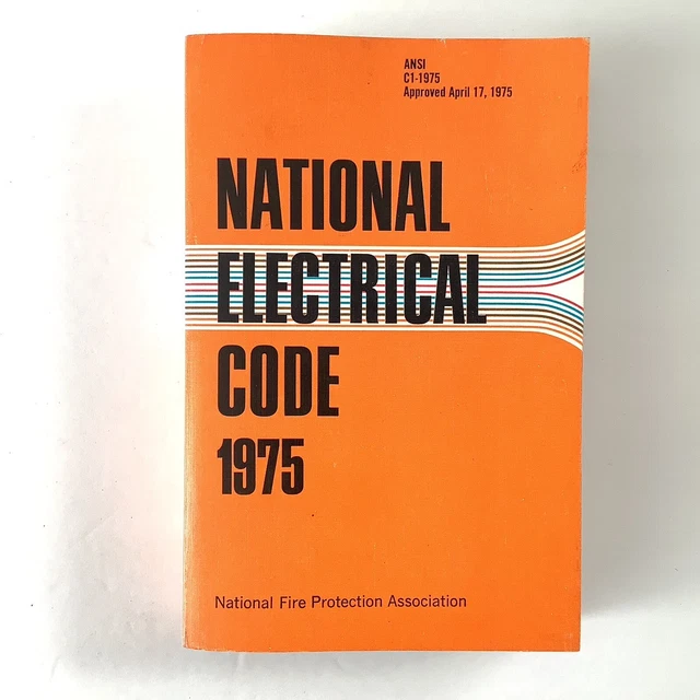 NATIONAL ELECTRICAL CODE 1975 NFPA No. 70-1975 $24.99 - PicClick