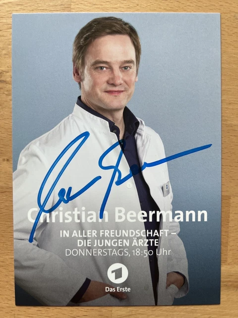 CHRISTIAN BEERMANN AK ARD Die jungen Ärzte Autogrammkarte original signiert 1 EUR 1,49 - PicClick DE