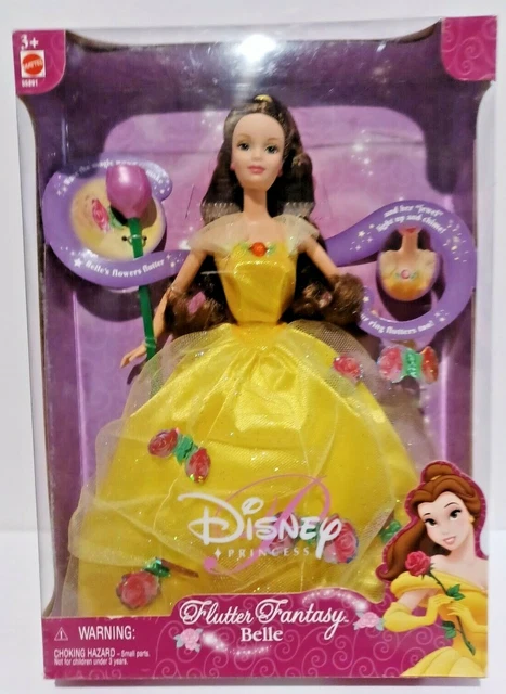 MATTEL DISNEY FLUTTER FANTASY BEAUTY & the BEAST Princess BELLE DOLL £ ...