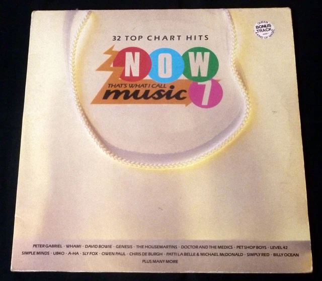 NOW THATS WHAT I CALL MUSIC 7 - DOUBLE LP -wham,genesis,bananarama,pet ...