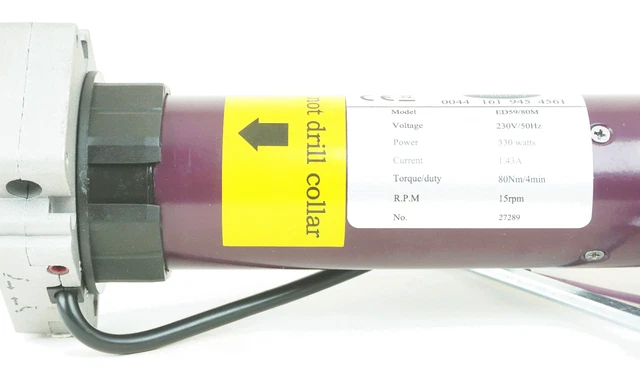 ELLARD TUBULAR MOTOR for Roller Shutters ED59/80NM 80Nm with Manual ...