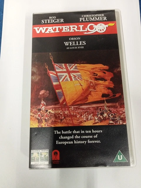 WATERLOO VHS VIDEO, Retro Rod Steiger,Christopher Plummer, Orson Welles ...
