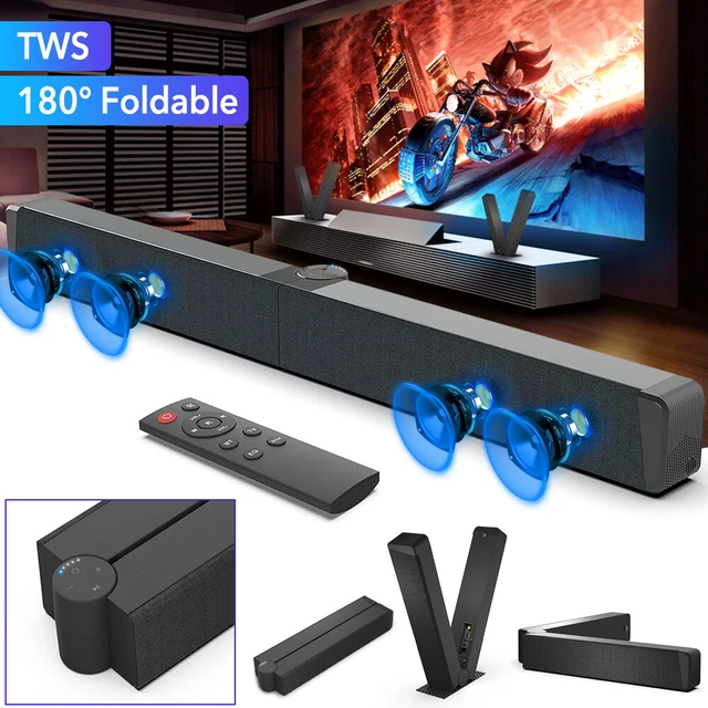 SURROUND SOUND BAR Speaker System Wireless Subwoofer TV Home Theater ...