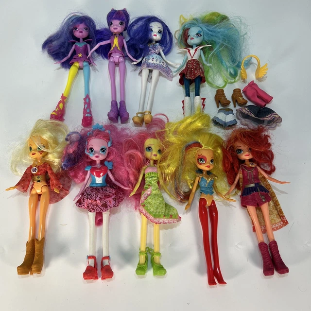 MY LITTLE PONY Equestria Girls 9 Dolls Bundle Some Accessories £14.99 ...