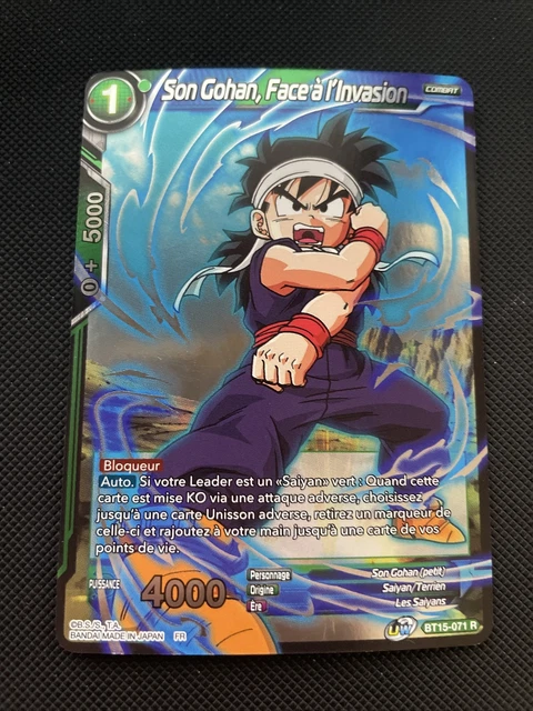 CARTE DRAGON BALL Super Dbs Son Gohan, Face A L’invasion Bt15-071 R Neuf Fr EUR 1,85 - PicClick FR