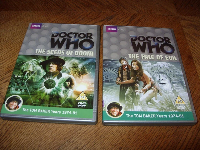 DR WHO DVDS x2 (Fourth DOCTOR Tom BAKER) - THE FACE OF EVIL / THE SEEDS ...