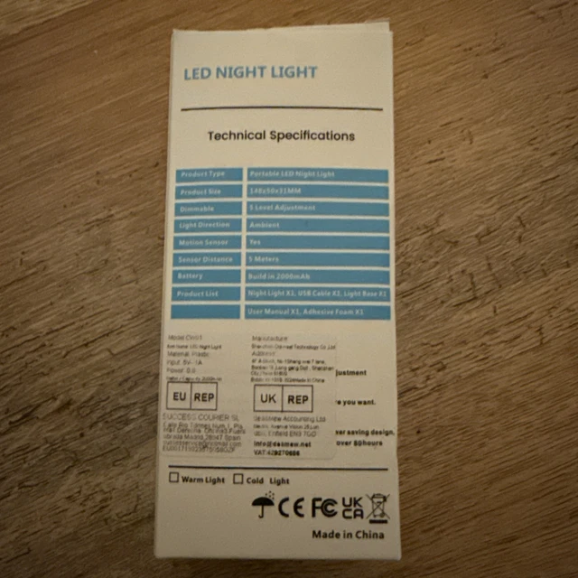 YELKO MOTION SENSOR Night Light, 2000Mah Rechargeable Night Lights ...