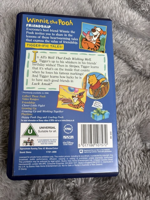 DISNEY WINNIE THE Pooh Tigger-ific Tales! VHS Tape Vintage Rare £5.45 ...
