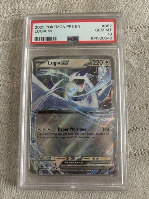 2025 POKÉMON PRISMATIC Evolutions Pre En Lugia Ex 082/131 Gem Mint 10 ...
