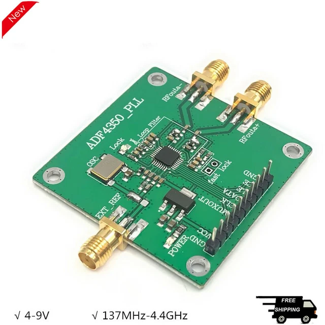 137MHZ 4 4GHZ RF SIGNAL Generator Frequency RF Synthesizer ADF4350 PLL 137MHZ 4 4GHZ RF SIGNAL Generator Frequency RF Synthesizer ADF4350 PLL