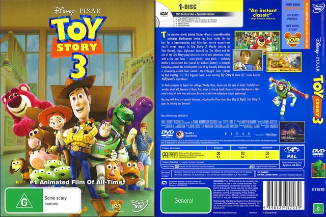 309 NEW SEALED DVD Region 4 TOY STORY 3 $9.90 - PicClick AU