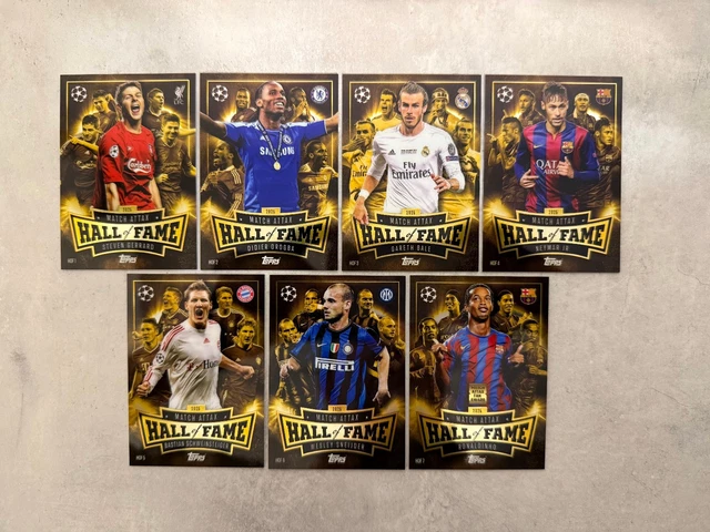 TOPPS MATCH ATTAX 25/26 2025/26 HALL OF FAME Complete Full Set All 7 ...