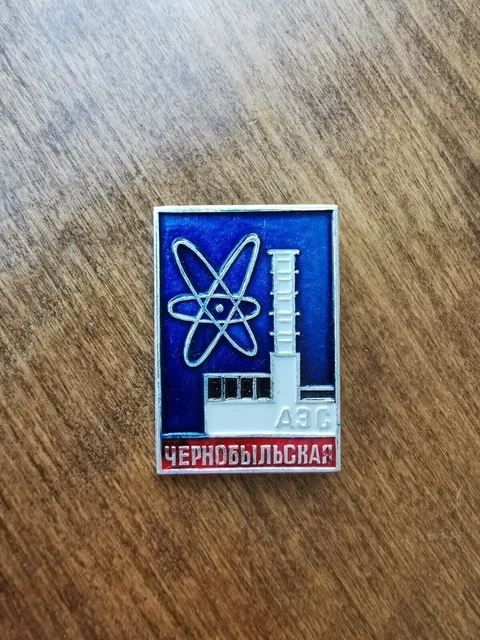 INSIGNE DE LIQUIDATEUR de Tchernobyl soviétique Pin URSS Ukraine ...