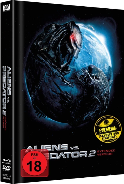 ALIENS VS. PREDATOR 2 (2007) Extended Limited Mediabook Cover C Blu-ray ...