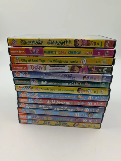 DORA THE EXPLORER 13 Dvd Lot Let's Explore Map Adventures Pirate Dance ...
