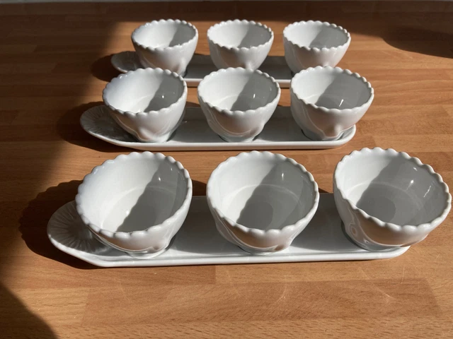 REVOL FRANCE CAFE Croissant Porcelain Dip Bowls - VGC - Three Sets Of ...
