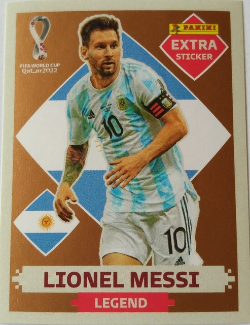 PANINI FIFA WORLD Cup Qatar 2022 World Cup Extra Sticker Legend Lionel Messi Bronze £30.44 ...
