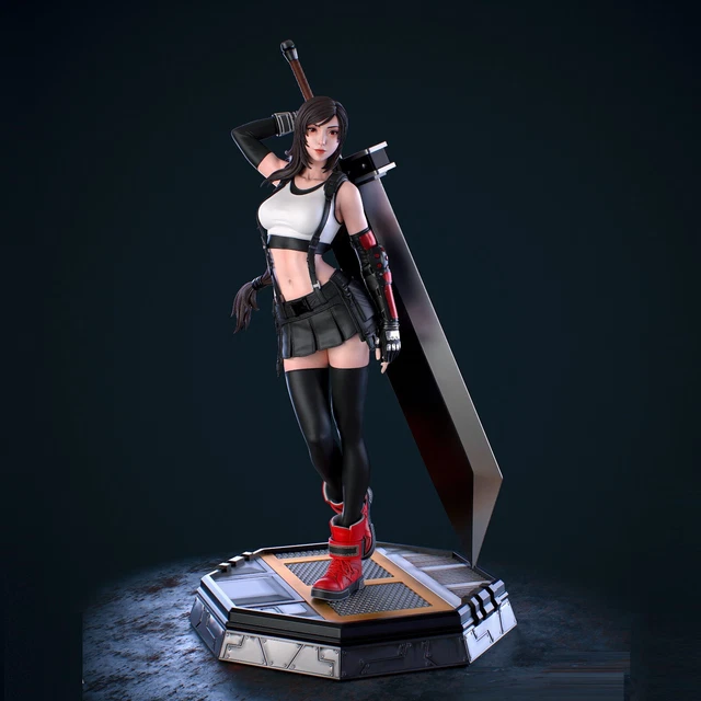 TIFFA_( FF7 FAN Art / Sculpture Résine Non Peinte ou Entièrement Peinte ...