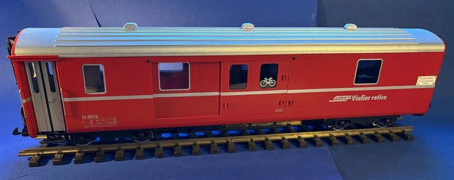 LGB SPUR G 34690 Gepäckwagen D 4216 RhB mit Metallachsen OVP EUR 275,00 - PicClick DE