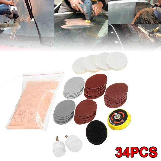 KIT DE POLISSAGE de verre professionnel faire soi-m me avec ensemble de ...