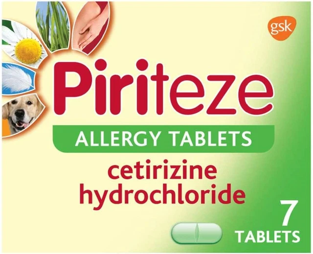 PIRITEZE ALLERGY RELIEF Tablets, 24-Hour Max Strength Cetirizine ...