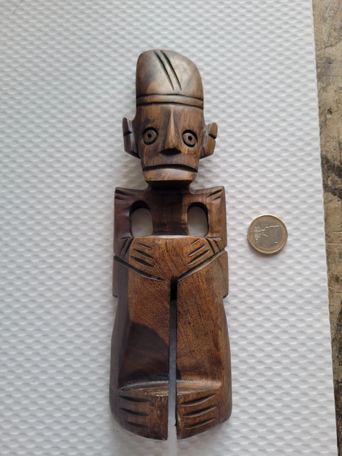 ANCIENNE STATUETTE TIKI taino en bois sculpté 22cm statue/sculpture divinité EUR 35,00 - PicClick FR