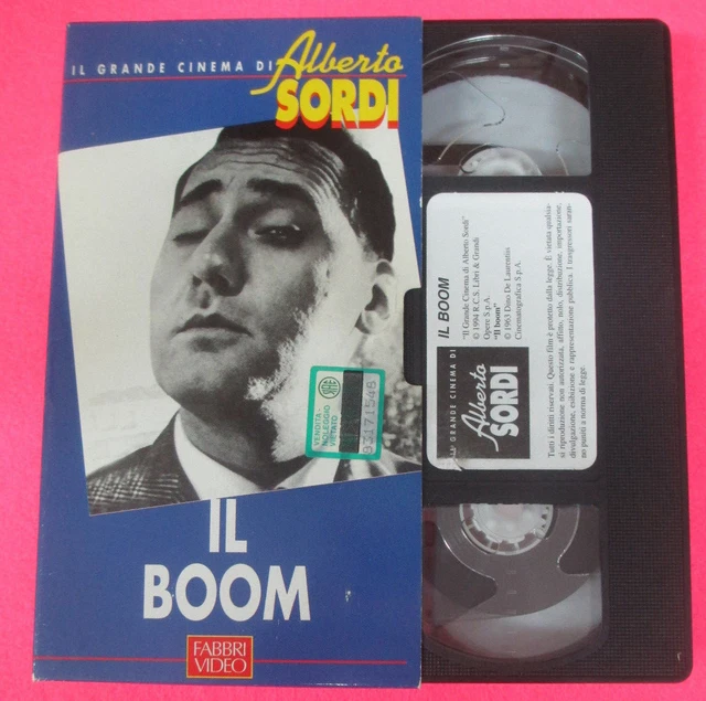 VHS FILM IL BOOM Vittorio De Sica Il grande cinema di ALBERTO SORDI ...