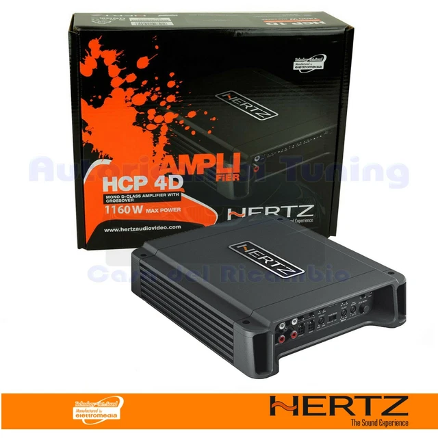 AMPLIFICATEUR HERTZ COMPACT-POWER Classe D HCP 4D 2/3/4 Chaînes 1160W ...