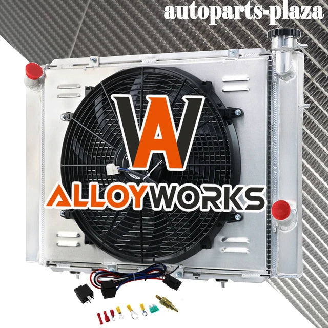 3-ROW RADIATOR+SHROUD FAN+RELAY Fit 1979-1985 HOLDEN Commodore Vh VK Vb ...