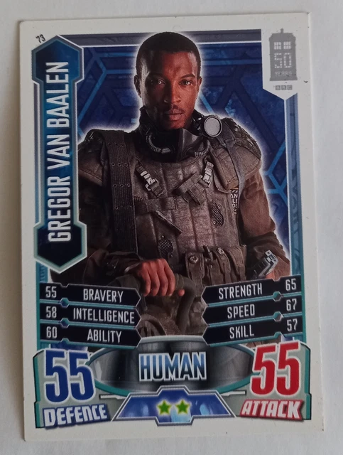 DOCTOR WHO ALIEN Attax Human Trading Card Number 73 Gregor Van Baalen £ ...