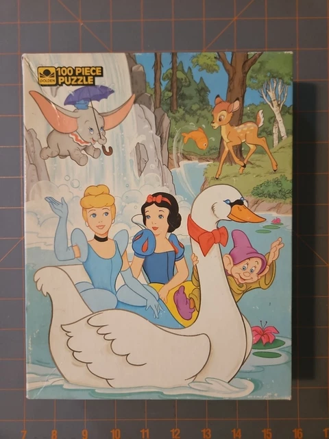 VINTAGE 1986 GOLDEN Walt Disney Snow White Cinderella Dumbo Bambi ...