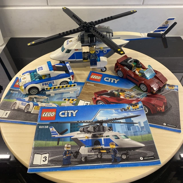 LEGO CITY HIGH Speed Police Chase 60138, complete, instructions, 4 ...