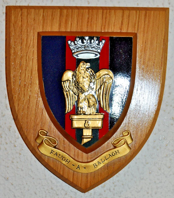 ROYAL IRISH FUSILIERS regimental mess wall plaque shield Faugh-A ...