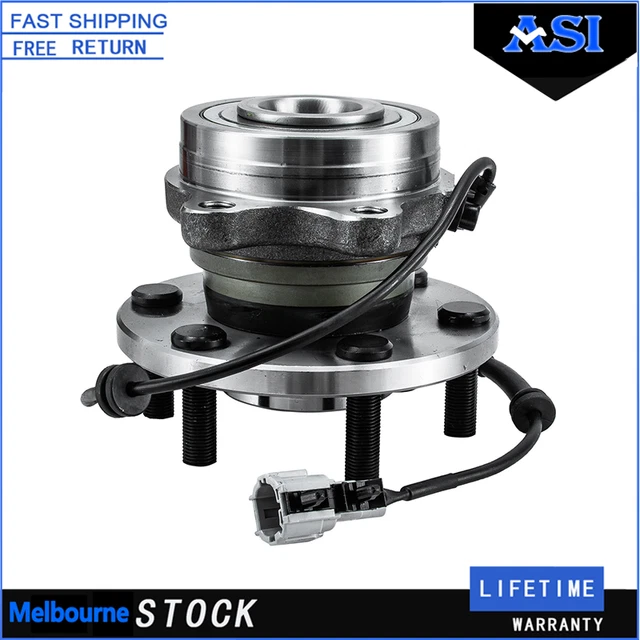 FRONT WHEEL BEARING HUB FIT NISSAN NAVARA D40 4WD WITH ABS THAI BUILT ...