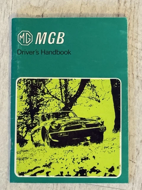 GENUINE MGB DRIVER'S Handbook - Part no. AKM 3661 (5th Edition) £17.99 ...